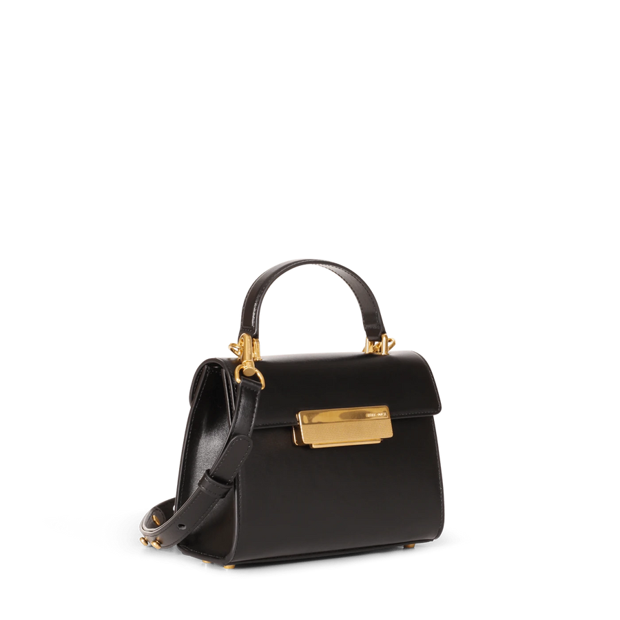 Mini Capucine Gold Edition - Black Box Leather – Ateliers Auguste