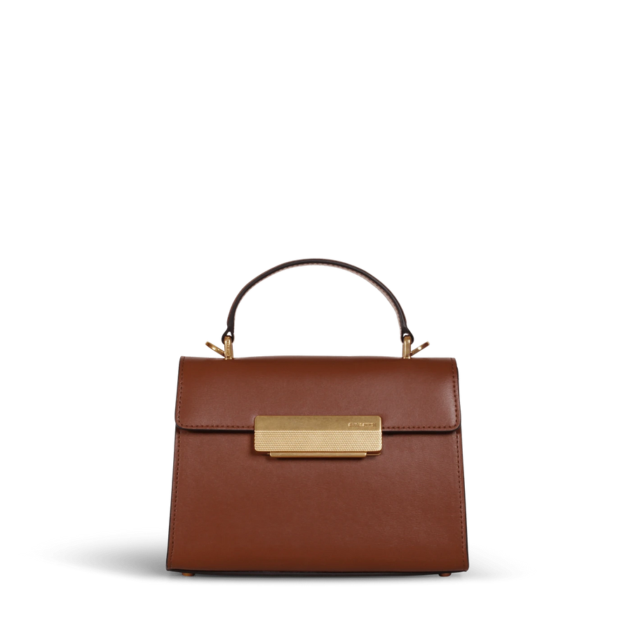 Mini Capucine Gold Edition - Tan Box Leather – Ateliers Auguste