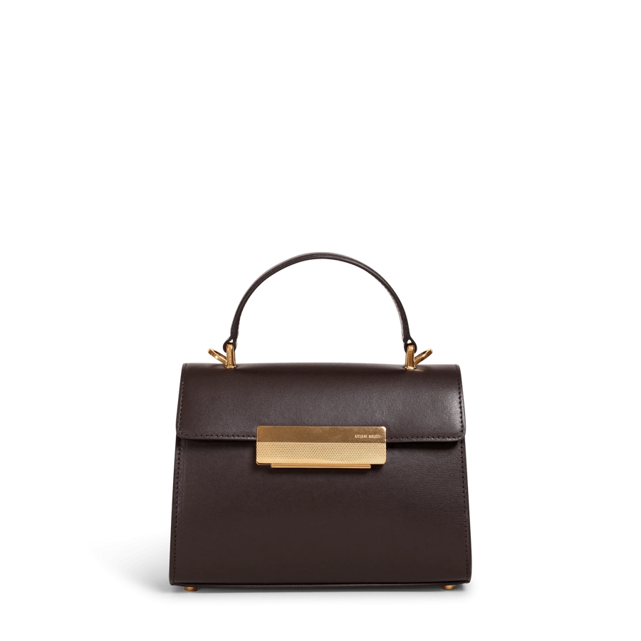 Mini Capucine Gold Edition - Chocolate Box Leather – Ateliers Auguste