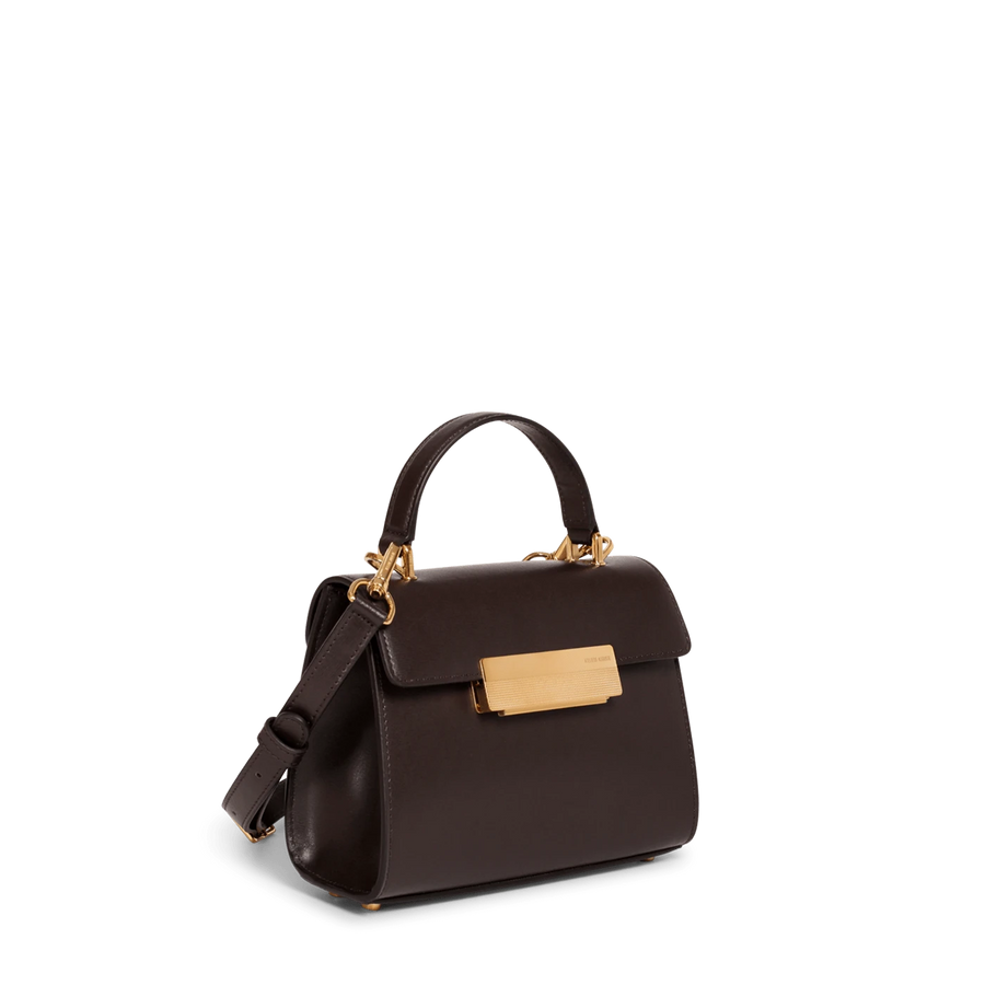 Mini Capucine Gold Edition - Chocolate Box Leather – Ateliers Auguste