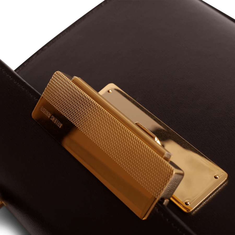 Mini Capucine Gold Edition - Chocolate Box Leather – Ateliers Auguste